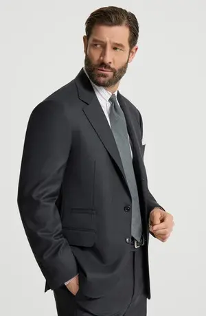 Brunello Cucinelli Houndstooth Blazer - Anthracite