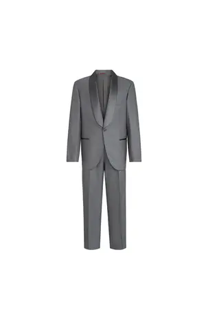Brunello Cucinelli Tuxedo With Shawl Lapel - Grey