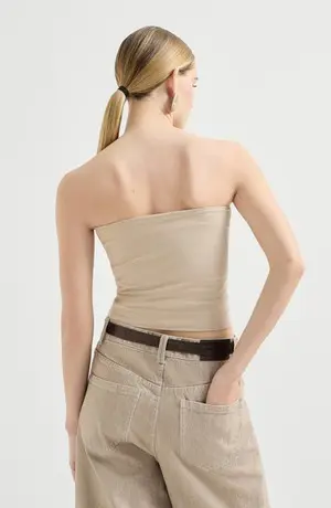 Brunello Cucinelli Bandeau Top - Beige