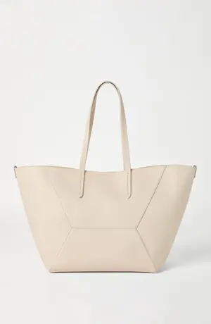 Brunello Cucinelli Calfskin Duo Bag - Ivory