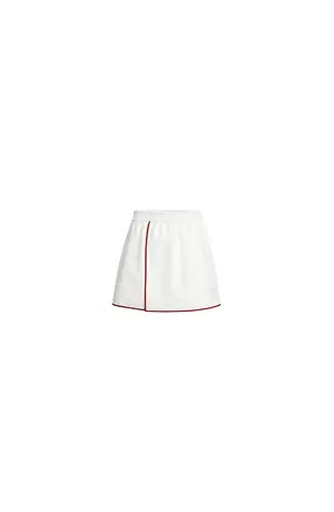 Brunello Cucinelli Mini Skirt With Logo - White