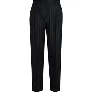 Brunello Cucinelli Virgin Wool Trousers - Black