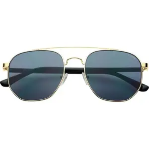 FREYRS EYEWEAR Austin Square Unixes Sunglasses - Gold/gray