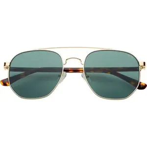 FREYRS EYEWEAR Austin Square Unixes Sunglasses - Gold/green