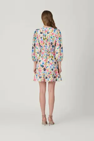 Shoshanna Floral Print Mini Dress