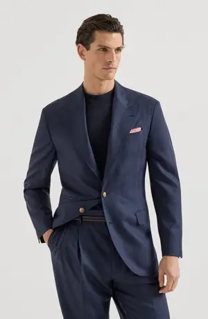 Brunello Cucinelli Chevron Blazer