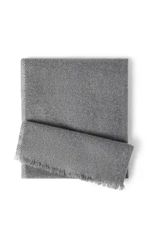 Brunello Cucinelli Cashmere Diagonal Scarf - Medium Grey
