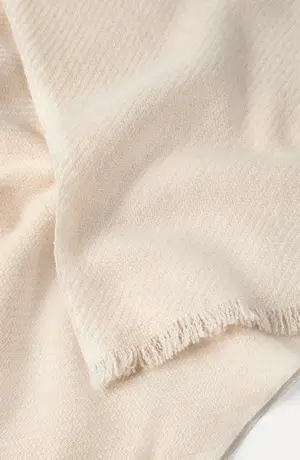 Brunello Cucinelli Cashmere Diagonal Scarf - Sand