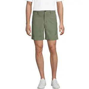 LANDS' END 7" Comfort Waist Classic Fit Chino Short - Sage