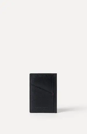 Brunello Cucinelli Grained Leather Card Holder