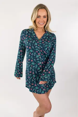 IN MY SUNDAYS Sleep Dress Frosted Forest