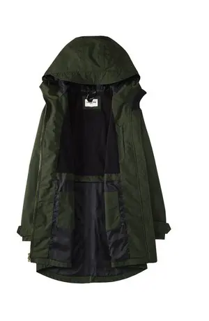 LANDS' END Squall A-line Rain Jacket - Darkest Olive