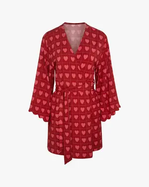 WeWoreWhat Scallop Sleeve Robe