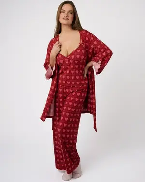 WeWoreWhat Scallop Sleeve Robe