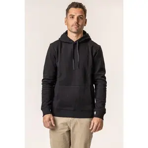 VOTTERA Organic Cotton Pullover Hoodie - Black