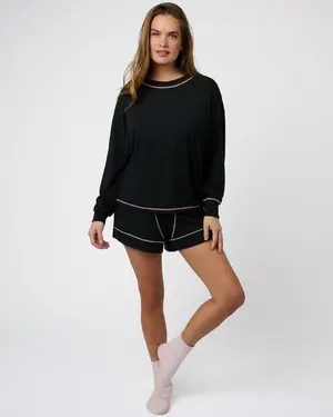 WeWoreWhat Boxy Long Sleeve Sleep Tee