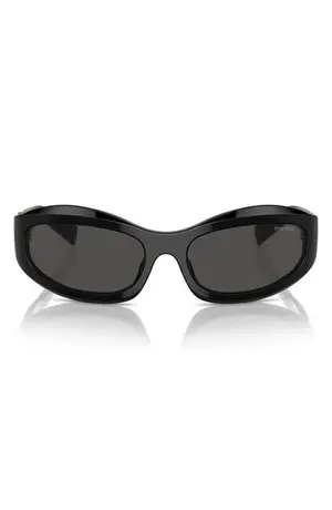 Miu Miu 61mm Oval Sunglasses