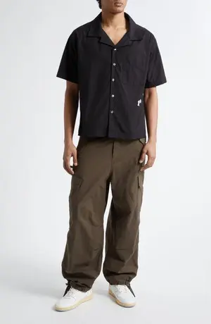 Rhude Cotton And Linen Cargo Pants