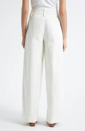 Vince Cotton Utility Wide Leg Pants