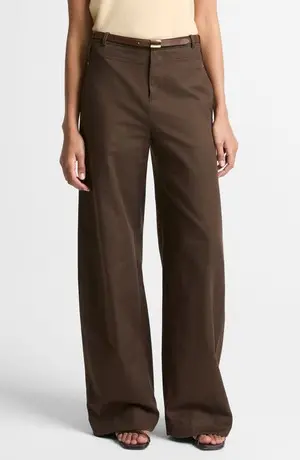 Vince Cotton Utility Wide Leg Pants - Willow