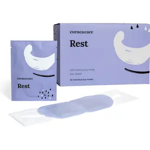 CORNEA CARE Rest Self Heating Warm Eye Compress - White
