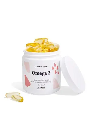 CORNEA CARE Triple Strength Omega 3 Softgels For Eye - White