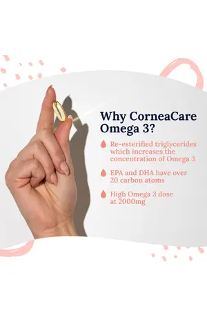 CORNEA CARE Triple Strength Omega 3 Softgels For Eye