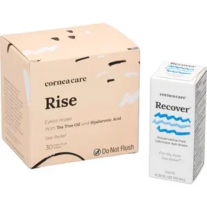 CORNEA CARE Lite Eyecare Routine Bundle - White