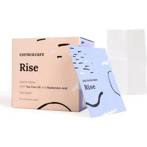 CORNEA CARE Rise Hyaluronic Acid And Tea Tree Oil Eye Wipes - White