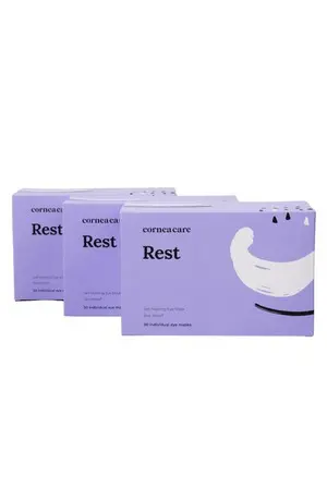 CORNEA CARE Rest Self Heating Warm Eye Compress3 Pack Bundle - White