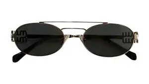 Miu Miu Logo Sunglasses - Slate Grey