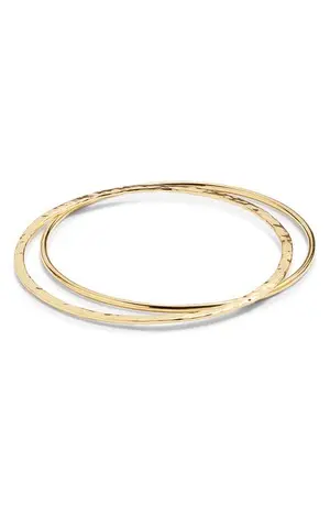 KIARA BY KI-ELE Naomi Set Of Two Bangle Bracelets - Gold