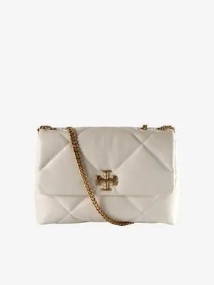 Tory Burch Kira Diamond Quilt Convertible Shoulder Bag - Warm White