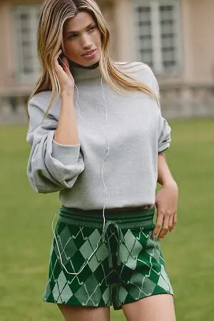 Beach Riot Balboa Shorts - Green Pattern