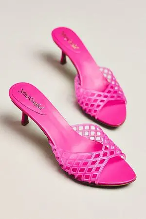 Jeffrey Campbell Seablue Heeled Jelly Sandals - Fuchsia