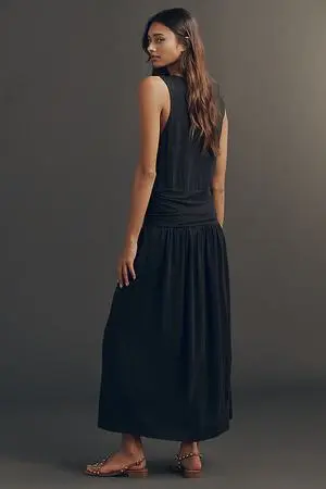 NATION LOS ANGELES Cotton Cleo Midi Dress