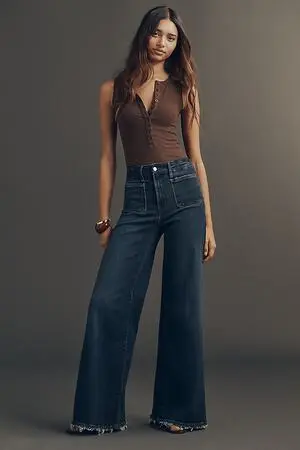 Good American High-rise Palazzo Jeans - Indigo511