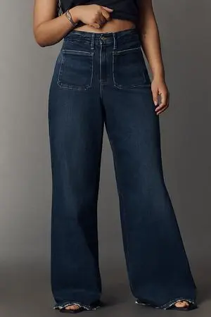 Good American High-rise Palazzo Jeans - Indigo511