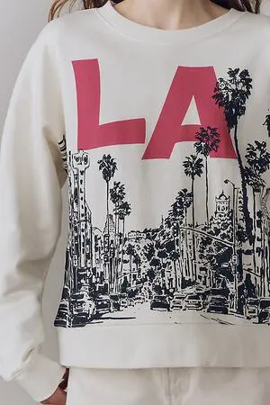 Maeve X Daniela Berkhout City Sweatshirt - Ivory Pattern