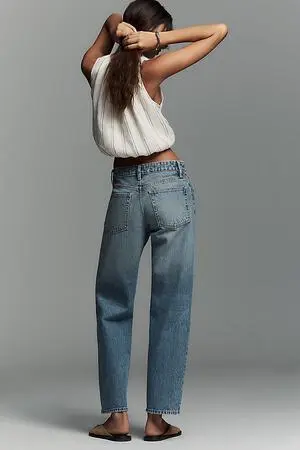 FRAME The Essential High-rise Straight-leg Jeans - Rapture