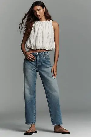 FRAME The Essential High-rise Straight-leg Jeans - Rapture