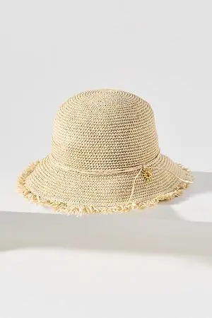 NIKKI BEACH Arianna Raffia Bucket Hat