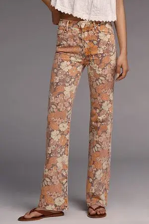 MOTHER High-rise Straight Leg Jeans