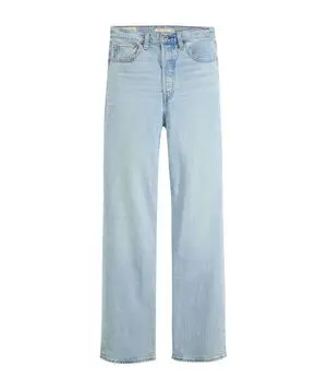 LEVI'S Ribcage Full Length Jeans - Light Wash