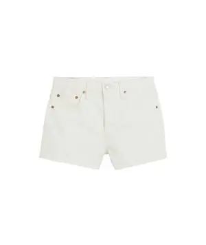 LEVI'S 501 Original Fit High Rise Shorts - White