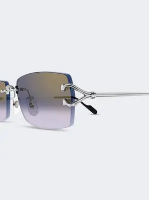 CARTIER C Decor Sunglasses Silver