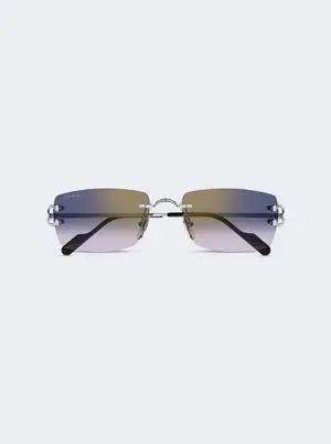 CARTIER C Decor Sunglasses Silver - A