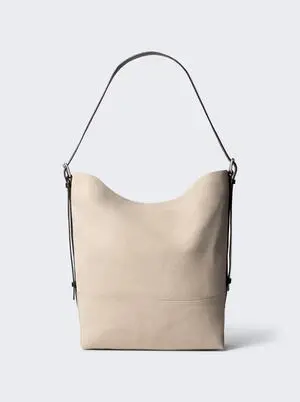 LEMAIRE Cotton Canvas Belted Tote Bag - Beige