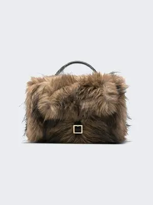 Sacai Faux Fur Muff Bag - Beige