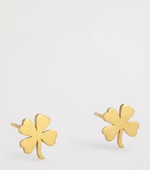 JENNIFER MEYER Yellow Clover Stud Earrings